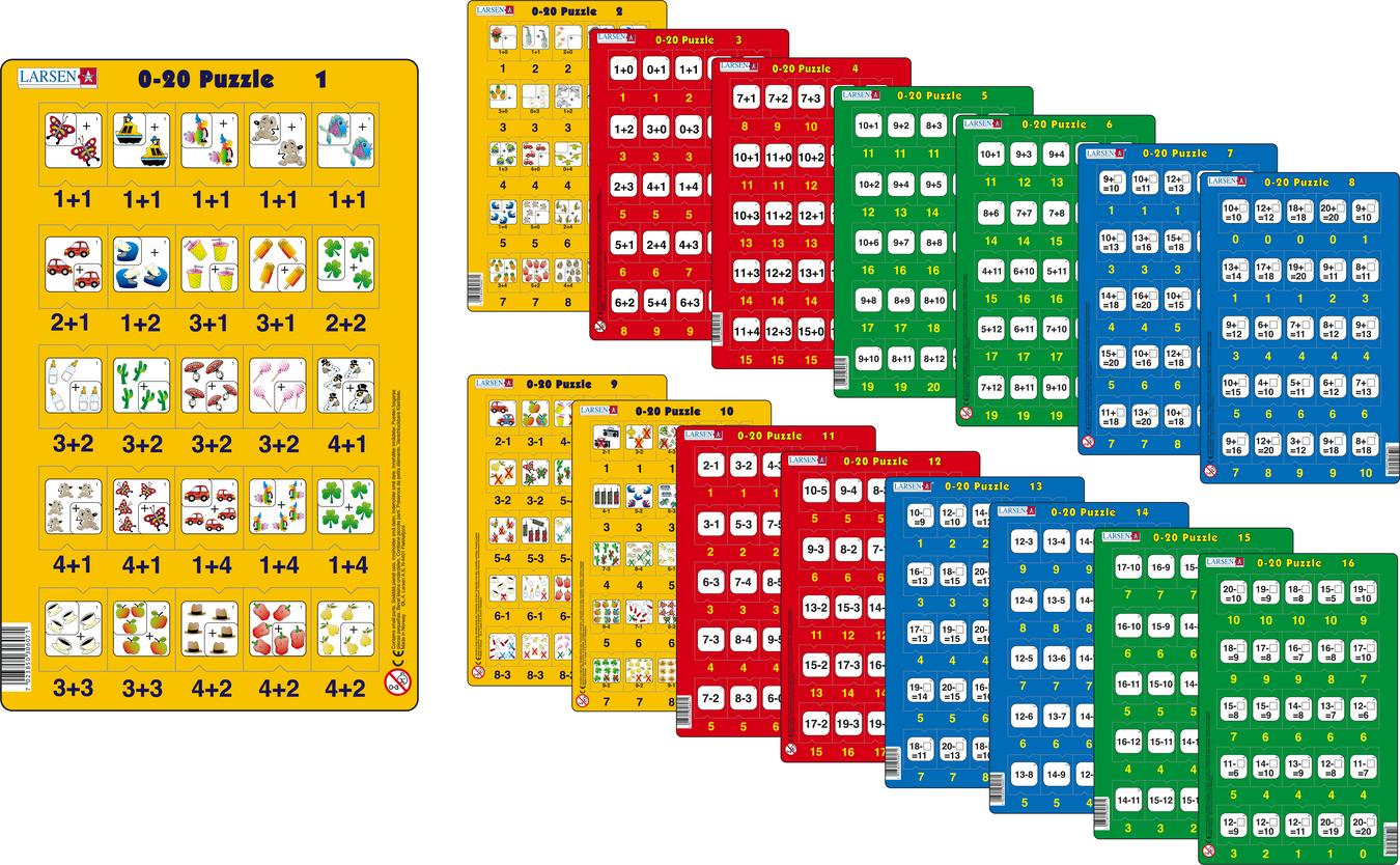 LA6 - 0-20 Puzzle :: Math :: Puzzles :: Larsen Puzzles