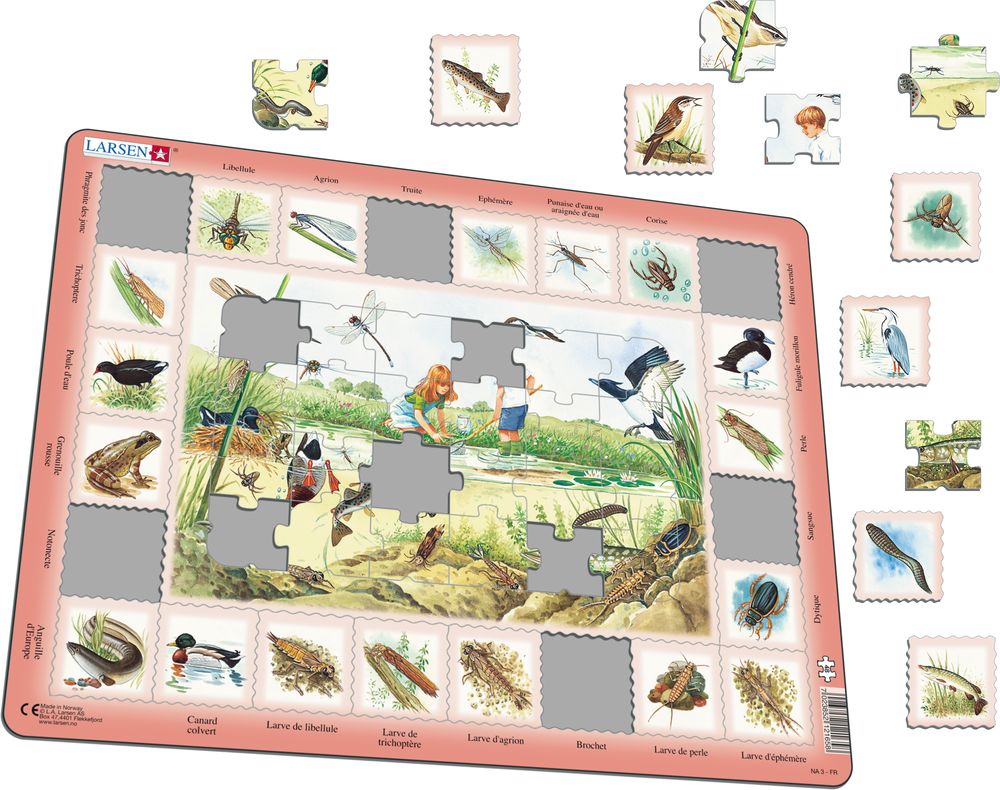 NA3 - Nature Puzzle: Pond :: Science and facts :: Puzzles :: Larsen Puzzles