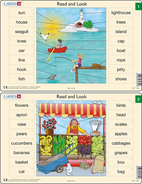 LA1 - Read and Look 1-10 :: Reading :: Puzzles :: Larsen Puzzles