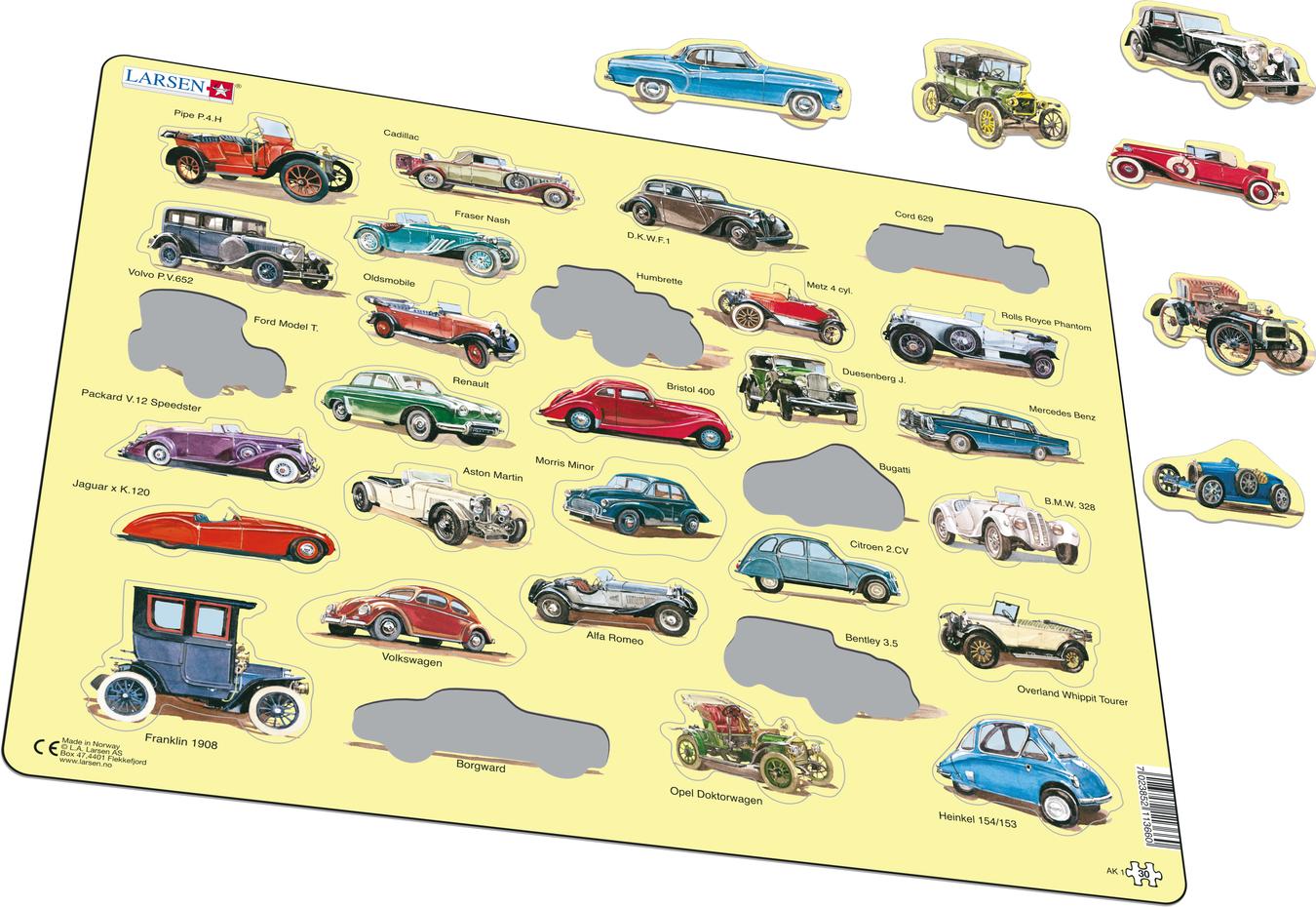 AK1 - Beginner Puzzle: Automobiles :: History :: Puzzles :: Larsen Puzzles