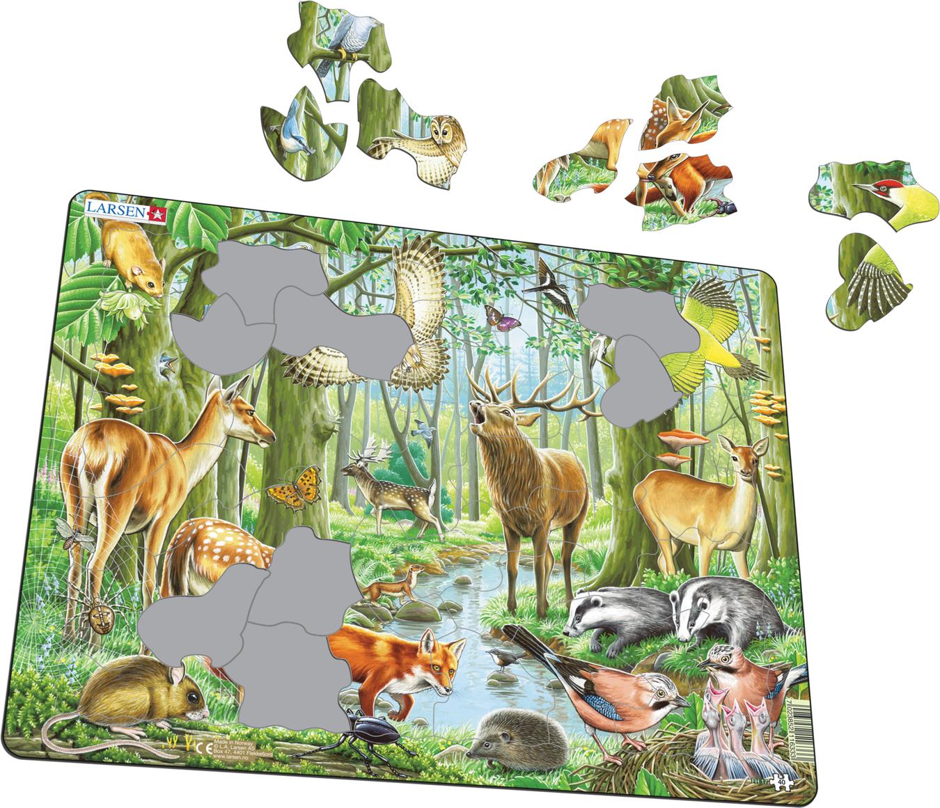 FH17 - A Thriving European Forest :: Animals :: Puzzles :: Larsen Puzzles