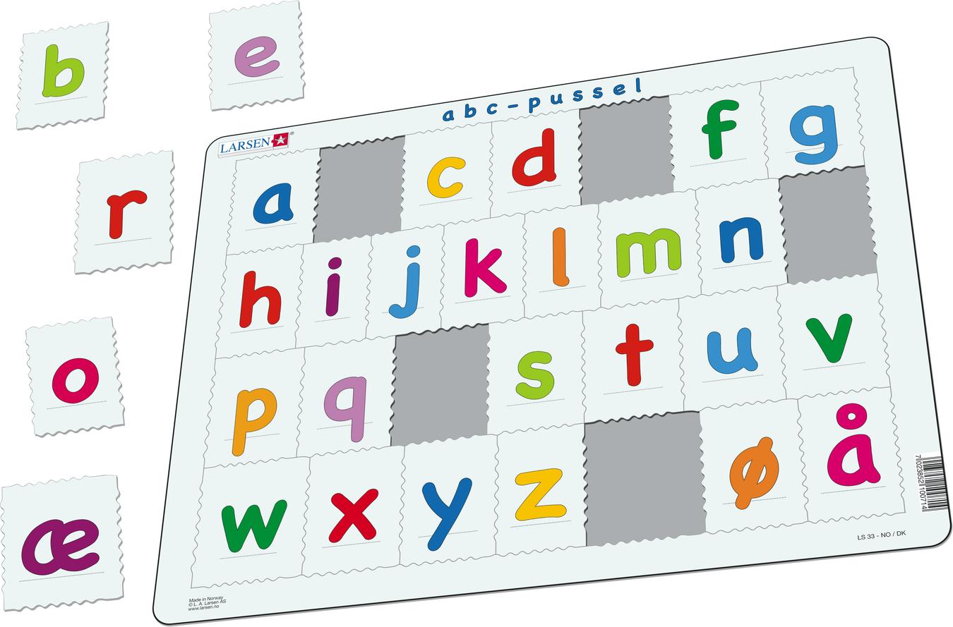 LS33 - Alfabetet (små bokstaver) :: Lesing :: Puslespill :: Larsen ...