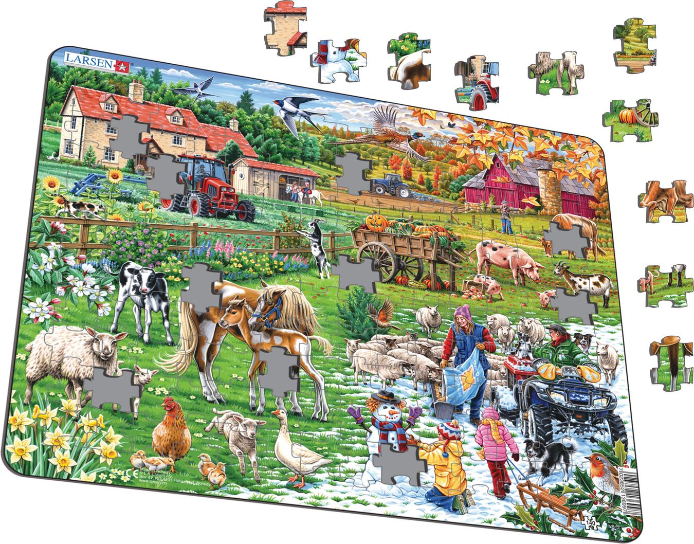 NB12 - 4 Seasons at the Farm :: Motif :: Puzzles :: Larsen Puzzles