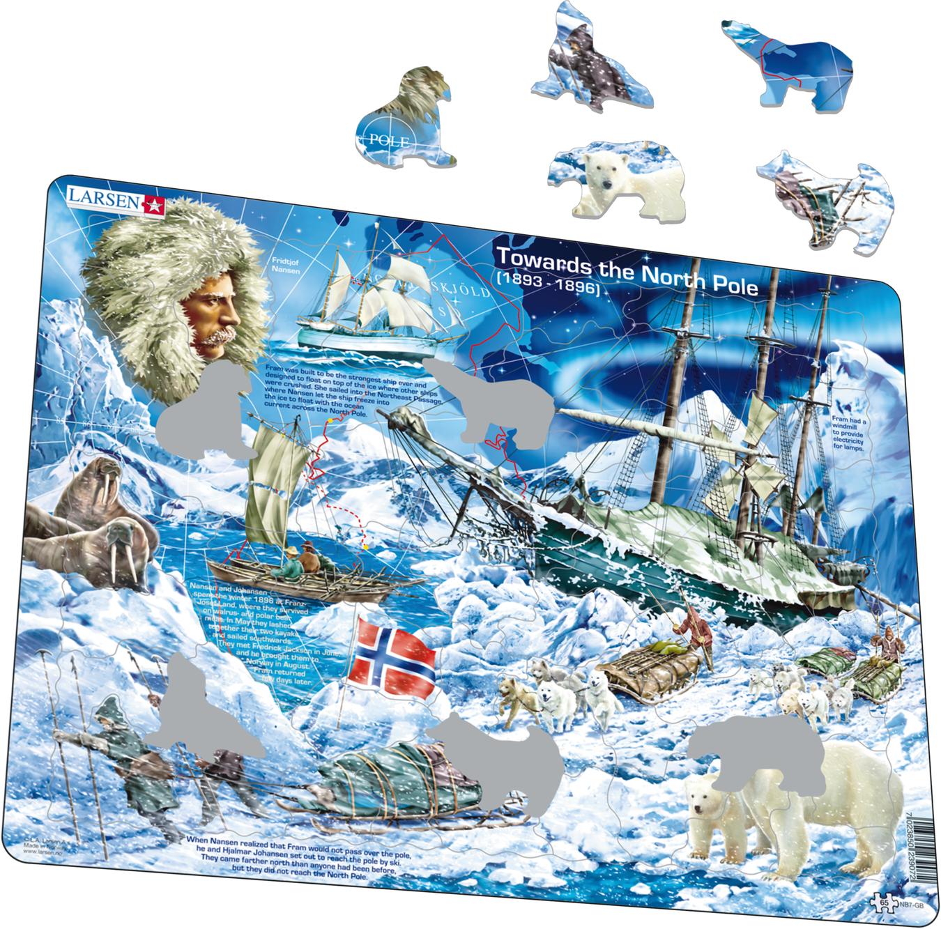 NB7 - Med FRAM mot Nordpolen :: Historie :: Puslespill :: Larsen puslespill