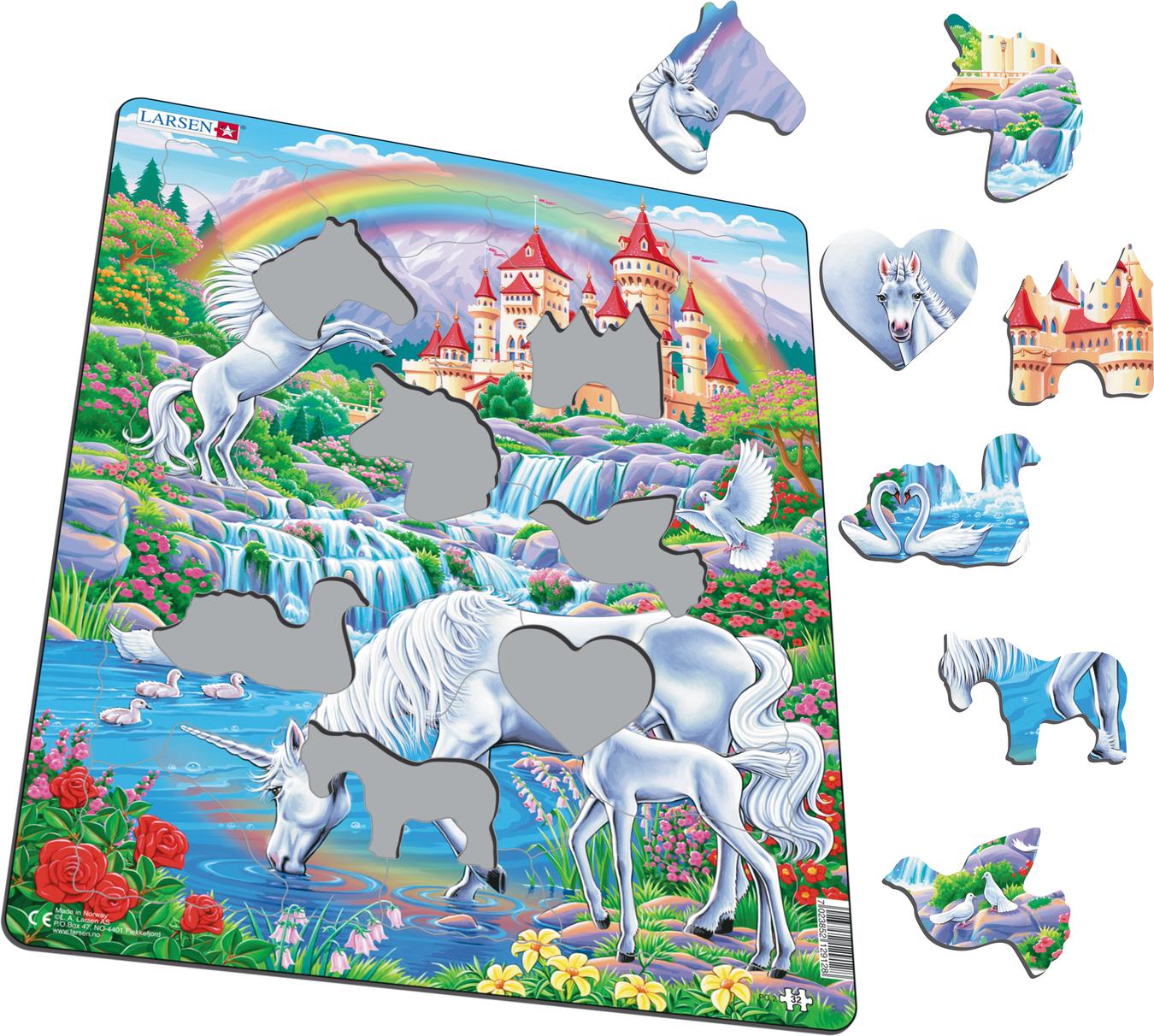 PG2 - Unicorns under the rainbow :: Motif :: Puzzles :: Larsen Puzzles