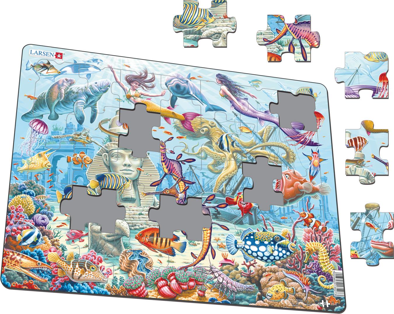 PG6 - Mermaids in a mysterious sunken city :: Motif :: Puzzles ...