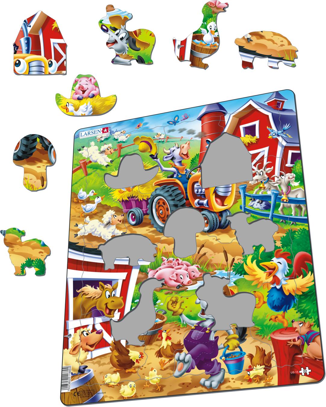 US15 - Happy Days for the Barnyard Animals :: Motif :: Puzzles ...