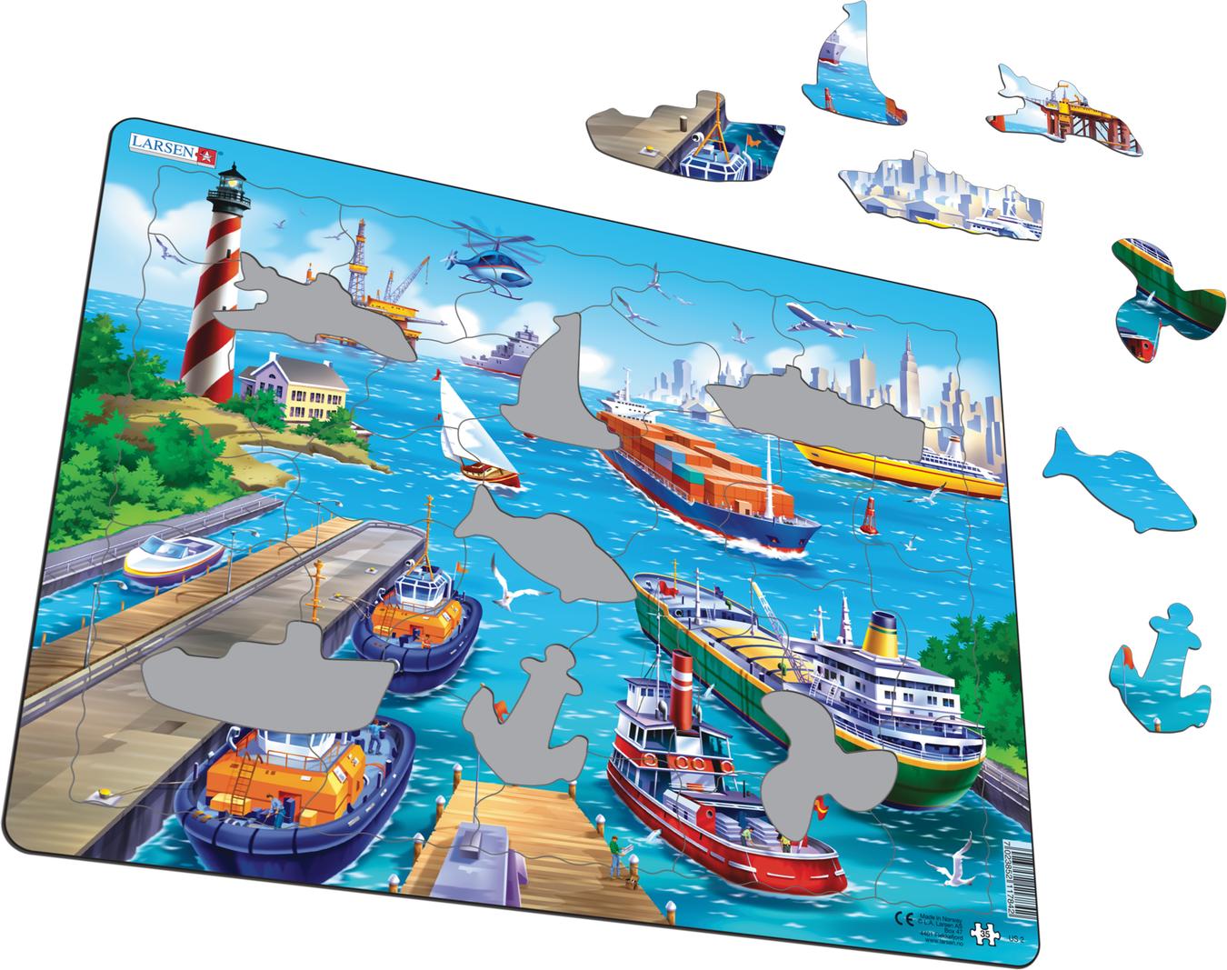 US2 - Ships in a Busy Harbour :: Motif :: Puzzles :: Larsen Puzzles