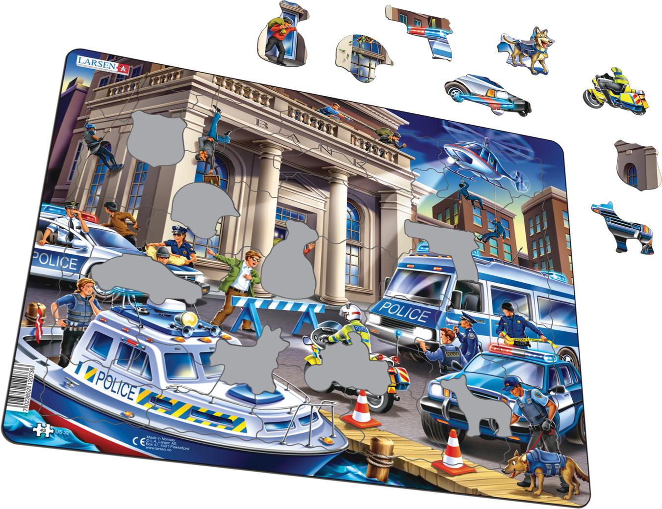 US32 - Police Catching the Bank Robbers :: Motif :: Puzzles :: Larsen ...