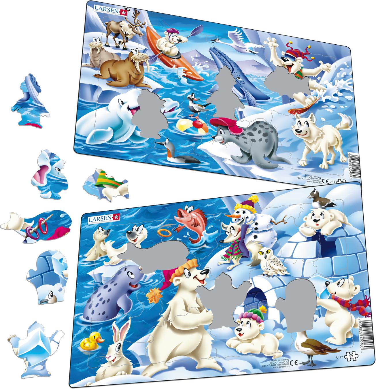 U17 - Animals in the Arctic :: Motif :: Puzzles :: Larsen Puzzles
