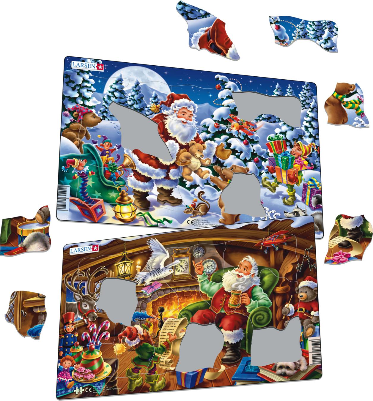 XC1 - Santa Claus with gifts :: Christmas :: Puzzles :: Larsen Puzzles