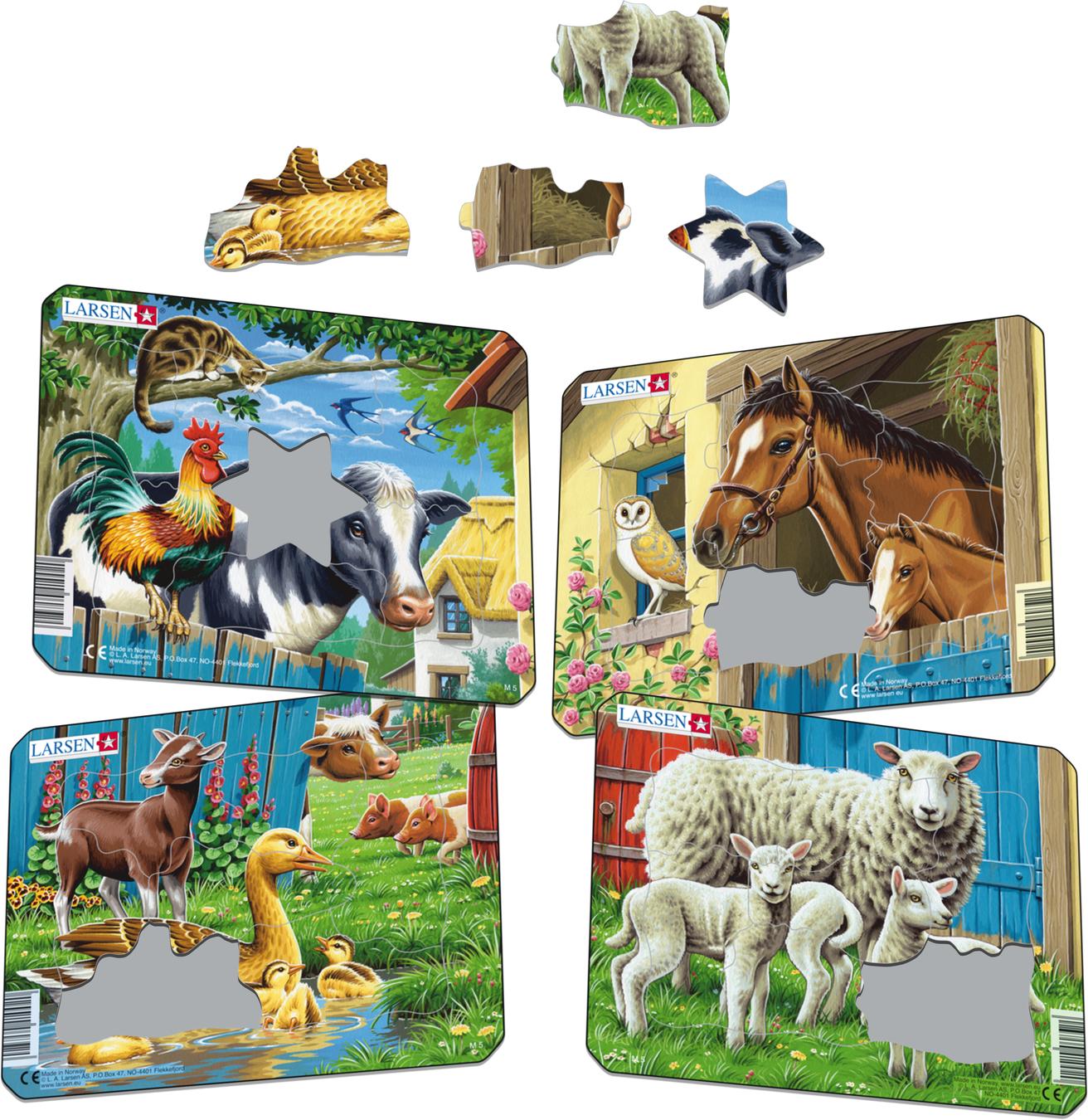 M5 - Farm Animals :: Animals :: Puzzles :: Larsen Puzzles