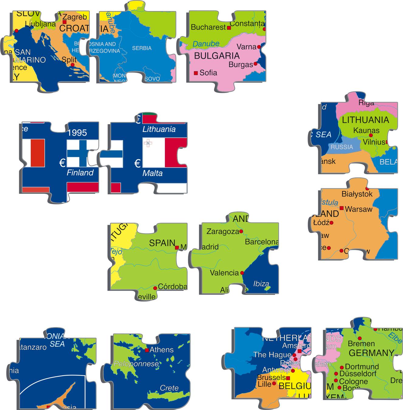 A39 - The European Union (EU) :: Maps of the world and regions ...