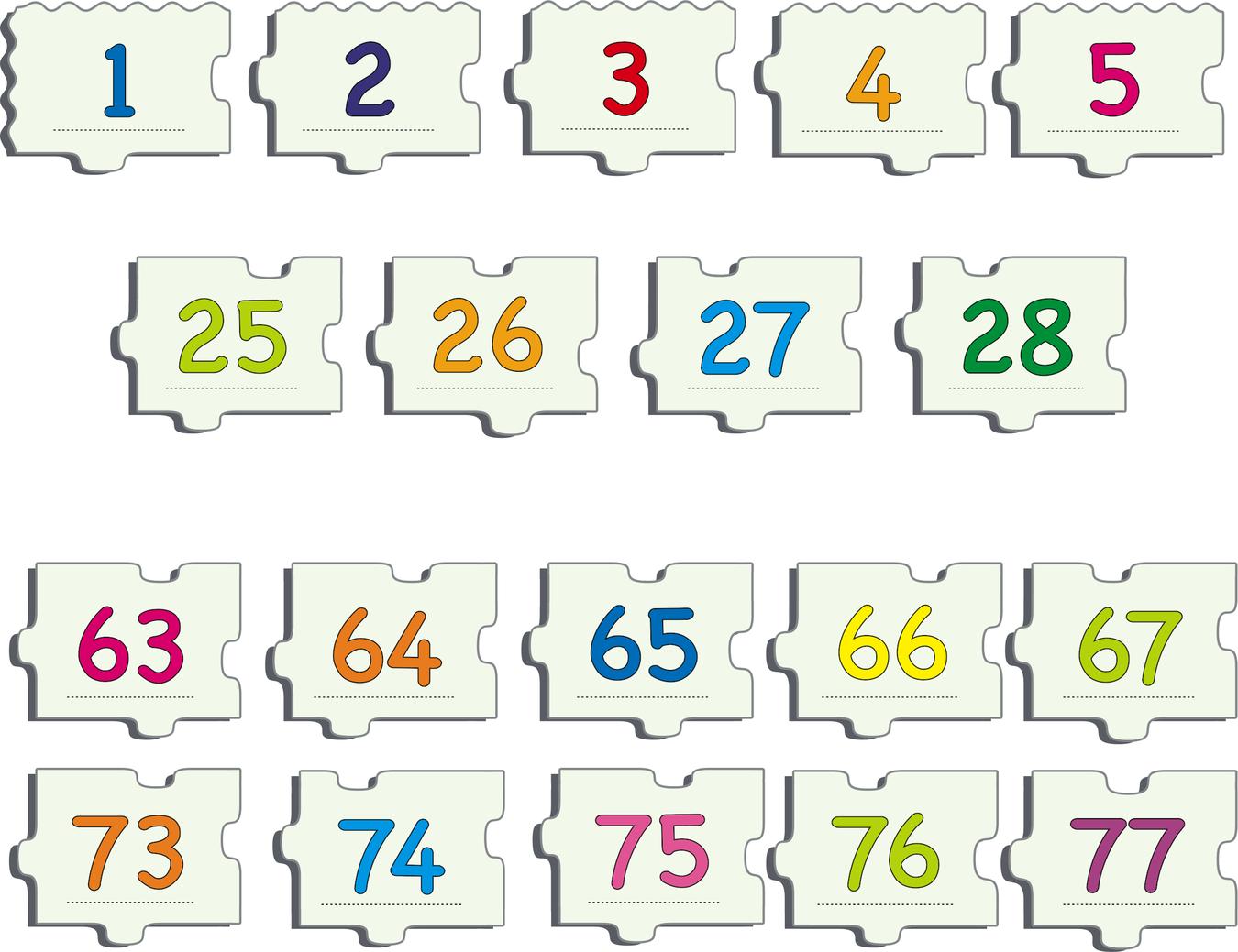 AR10 - Learn to Count: Numbers from 1 to 100 :: Math :: Puzzles ...