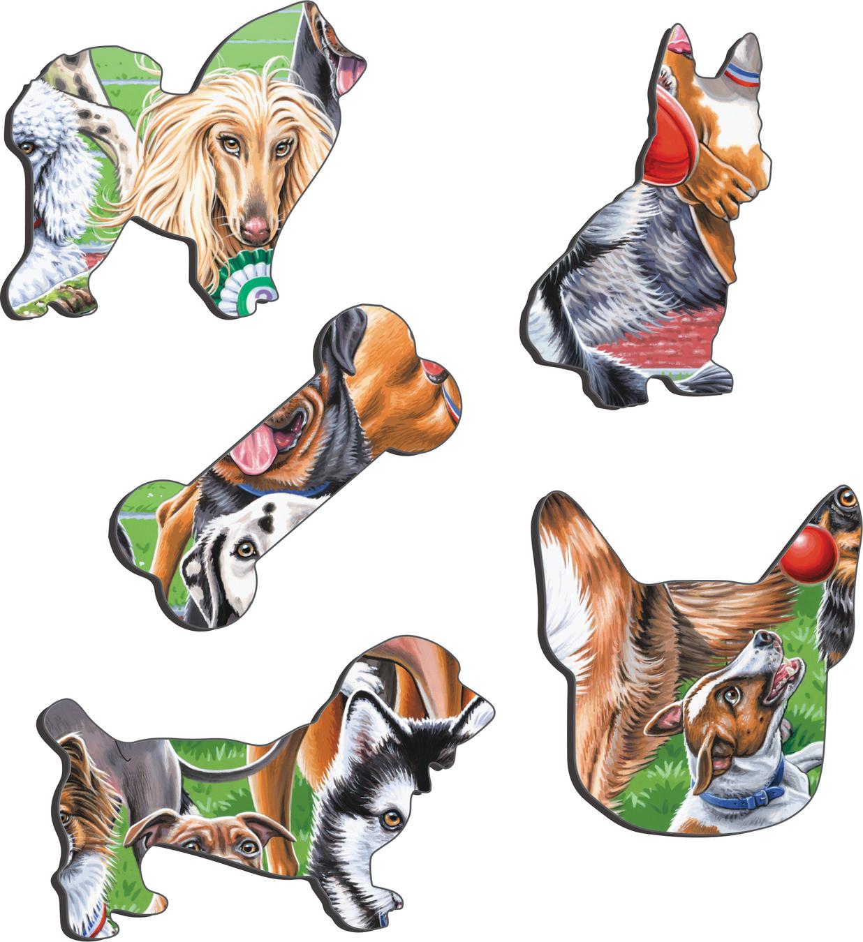 CZ6 - Cute and playful dogs :: Animals :: Puzzles :: Larsen Puzzles