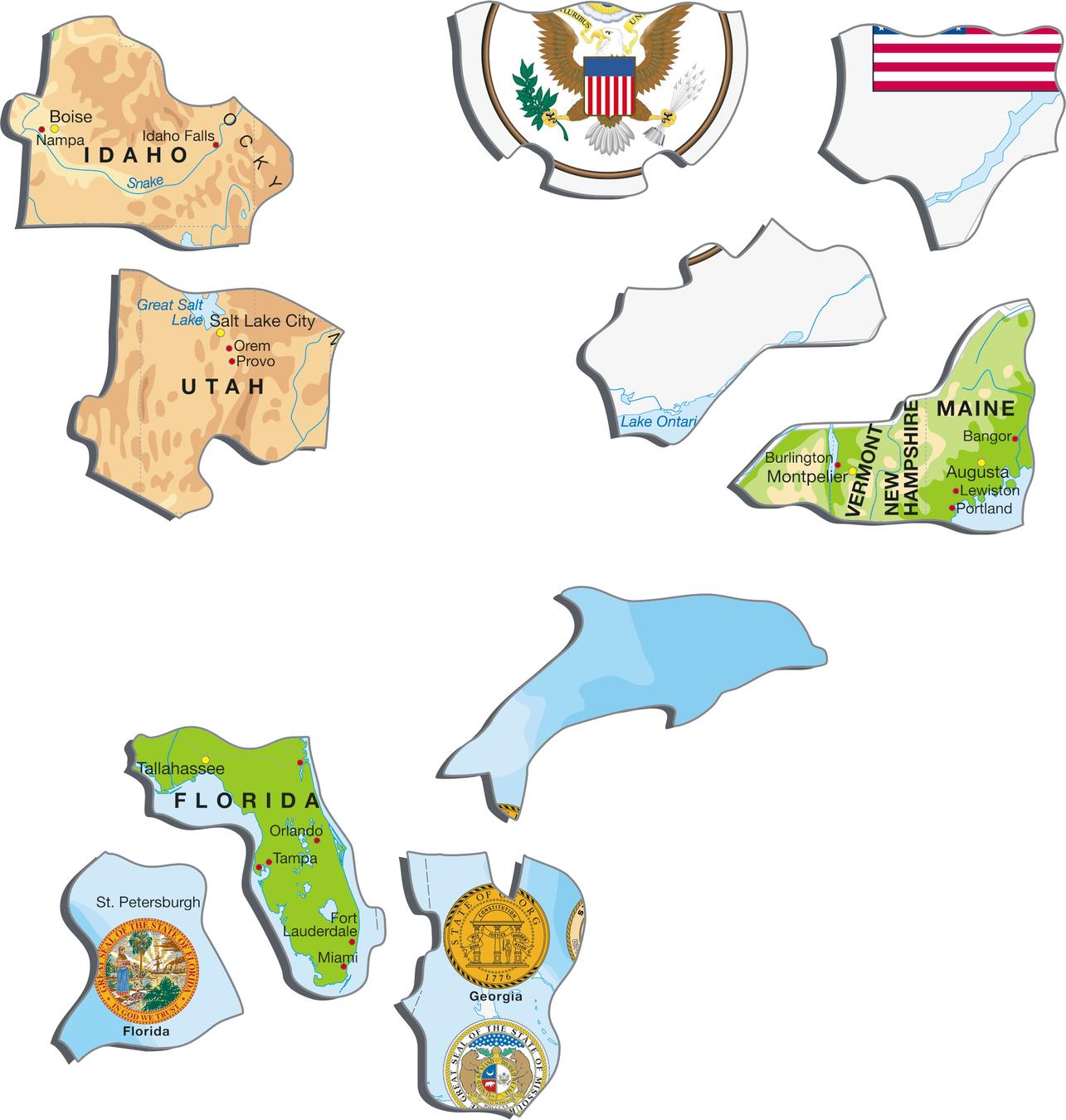 K36 - United States of America Physical Map :: Maps of countries ...
