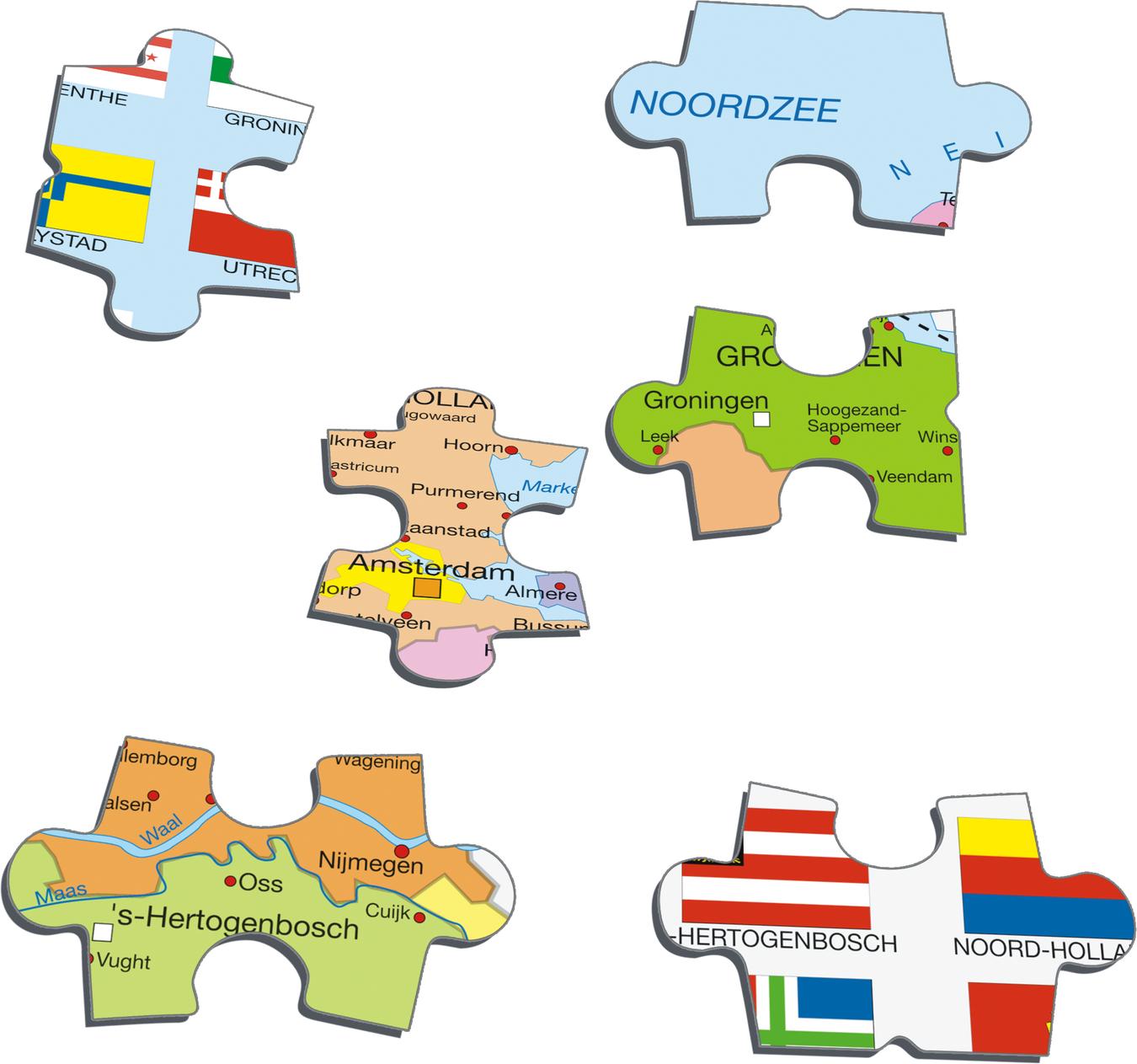K53 - Netherlands, Political Map :: Maps of countries :: Puzzles ...