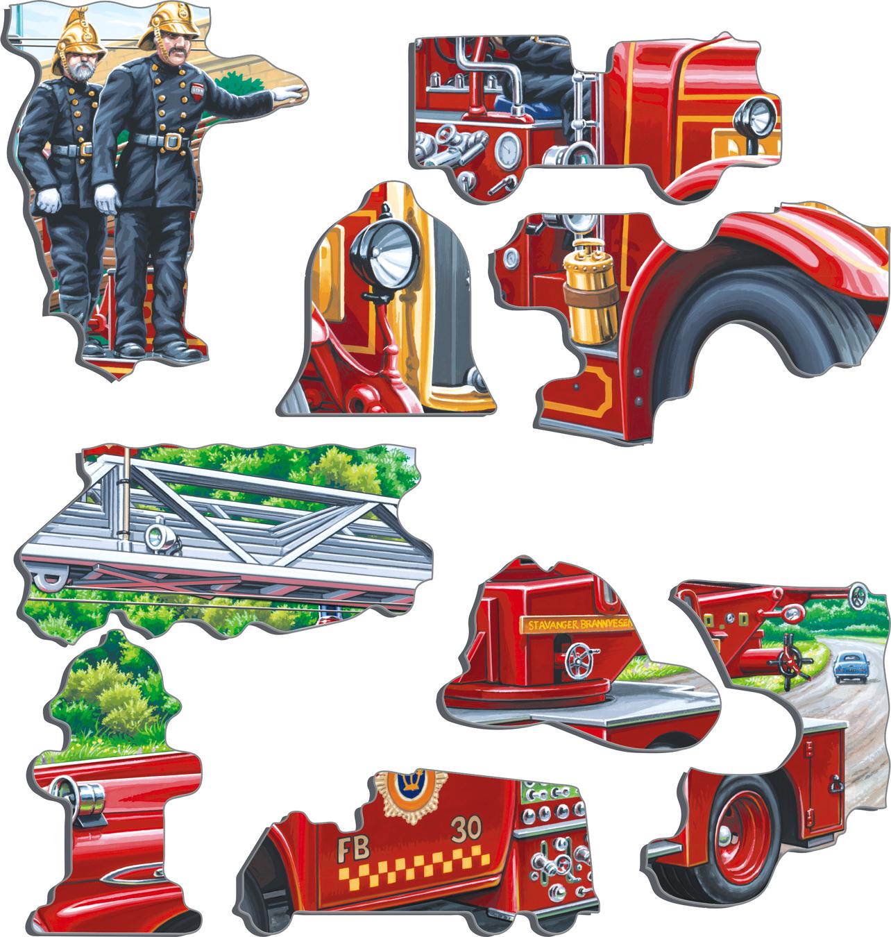 U22 - Fire truck on its way to a fire. :: Motif :: Puzzles :: Larsen ...