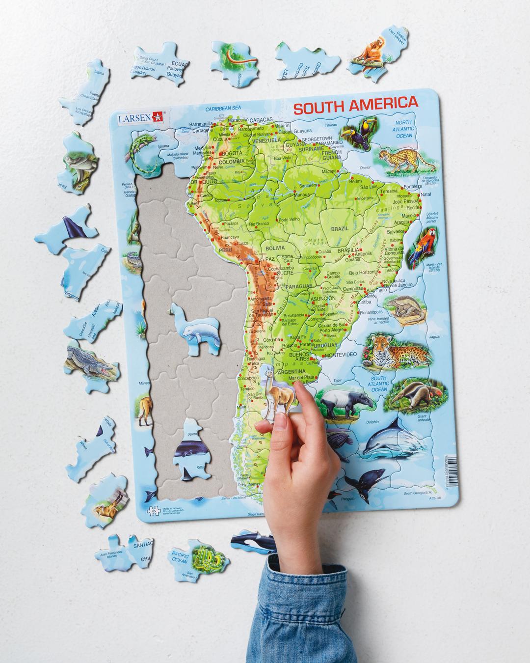 A25 - South America Topographic Map :: Maps of the world and regions ...