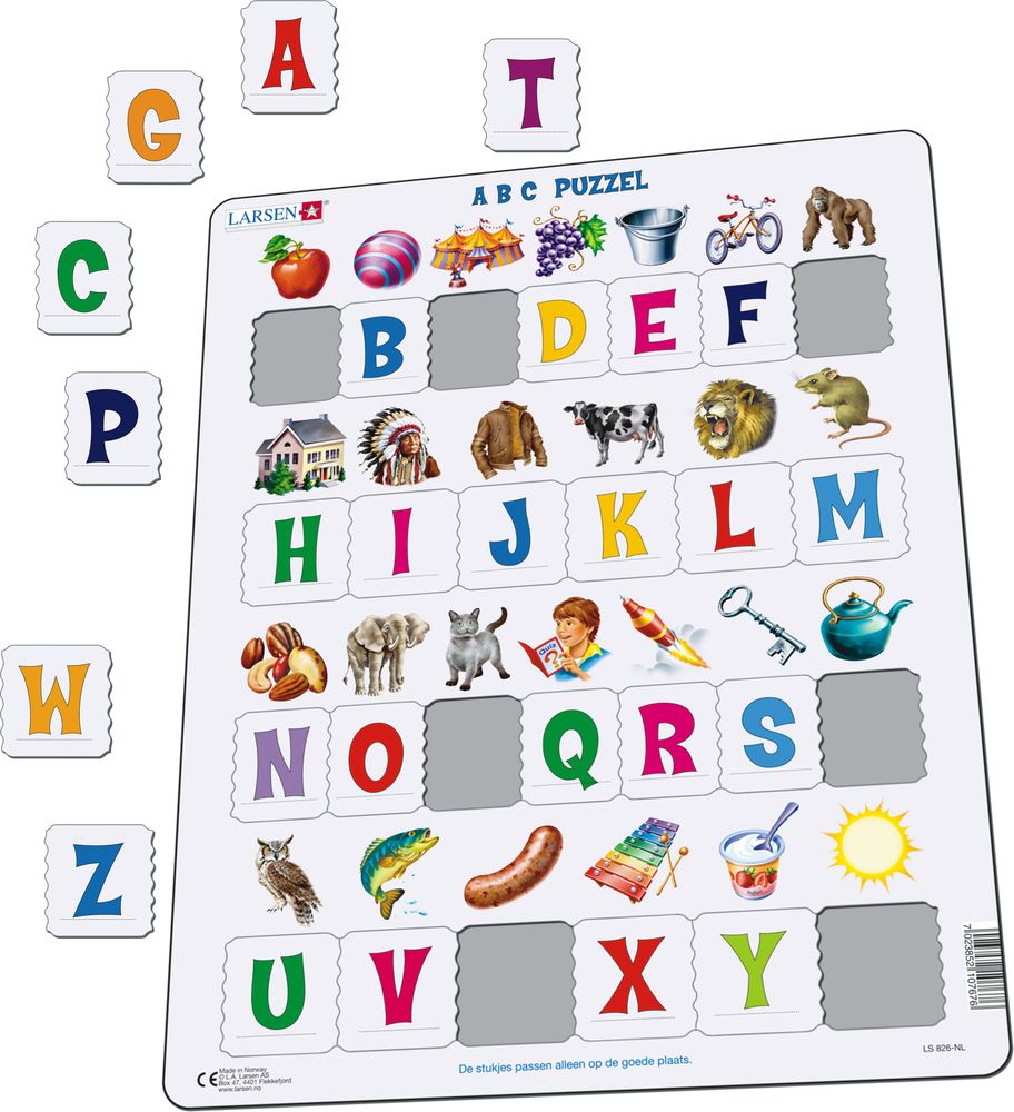 LS826 - Learn the Alphabet: 26 Upper Case Letters :: Reading :: Puzzles ...