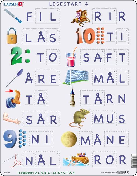 LA30 - Lesestart-Store bokstaver :: Lesing :: Puslespill :: Larsen ...