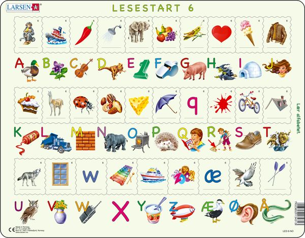 LA30 - Lesestart-Store bokstaver :: Lesing :: Puslespill :: Larsen ...