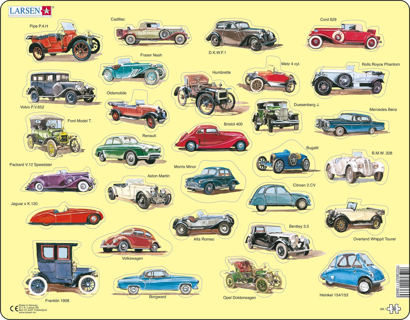 AK1 - Beginner Puzzle: Automobiles :: History :: Puzzles :: Larsen Puzzles