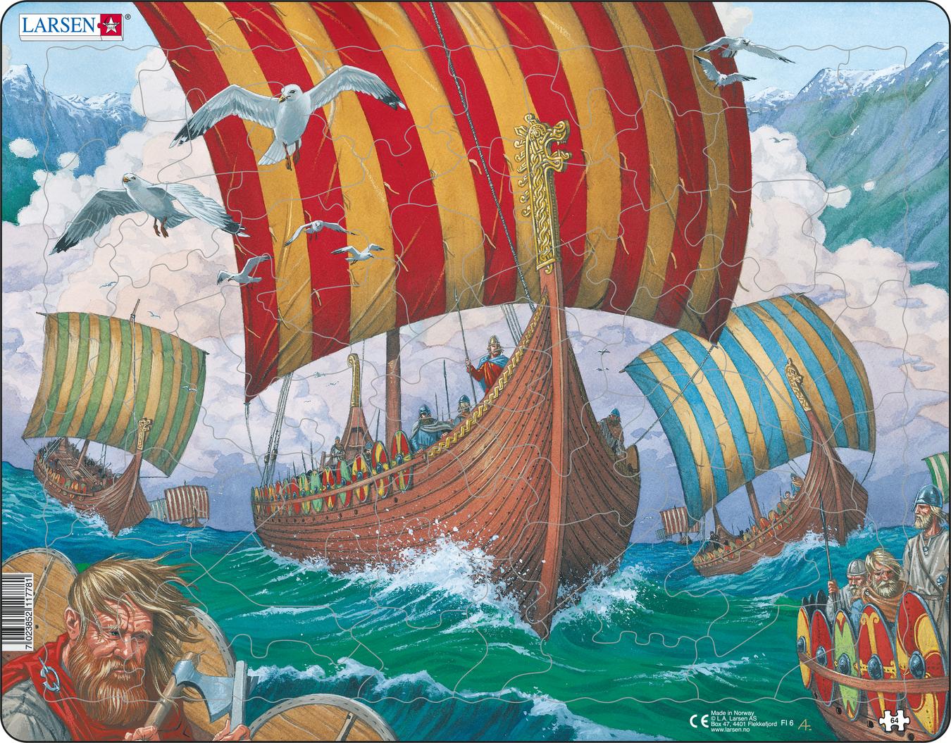 FI6 - Viking Ships Heading for Battle :: History :: Puzzles :: Larsen ...