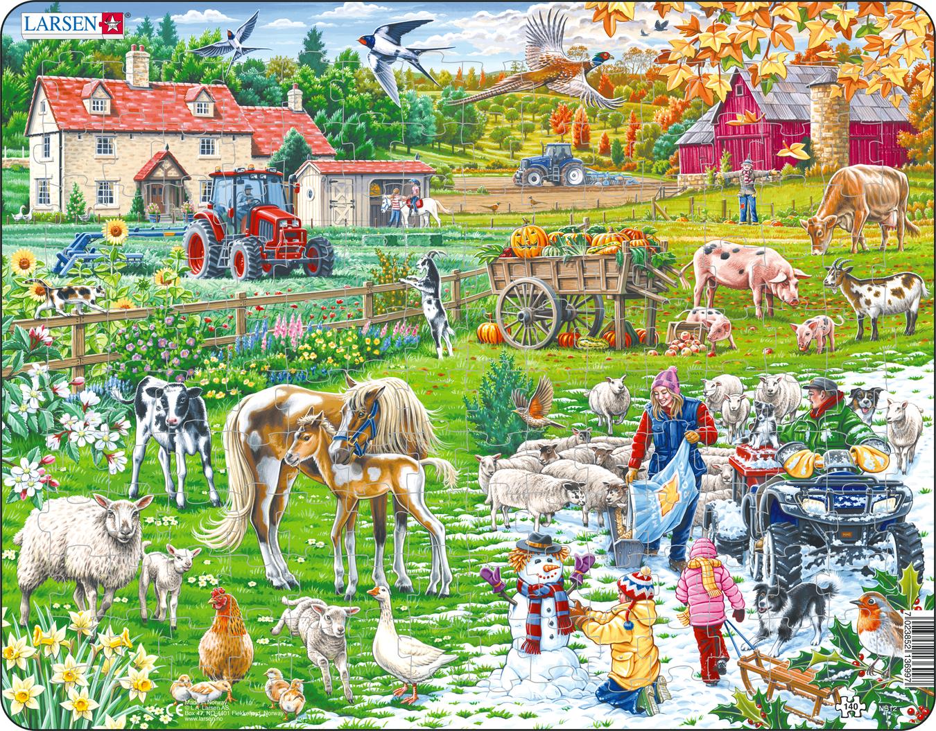 NB12 - 4 Seasons at the Farm :: Motif :: Puzzles :: Larsen Puzzles