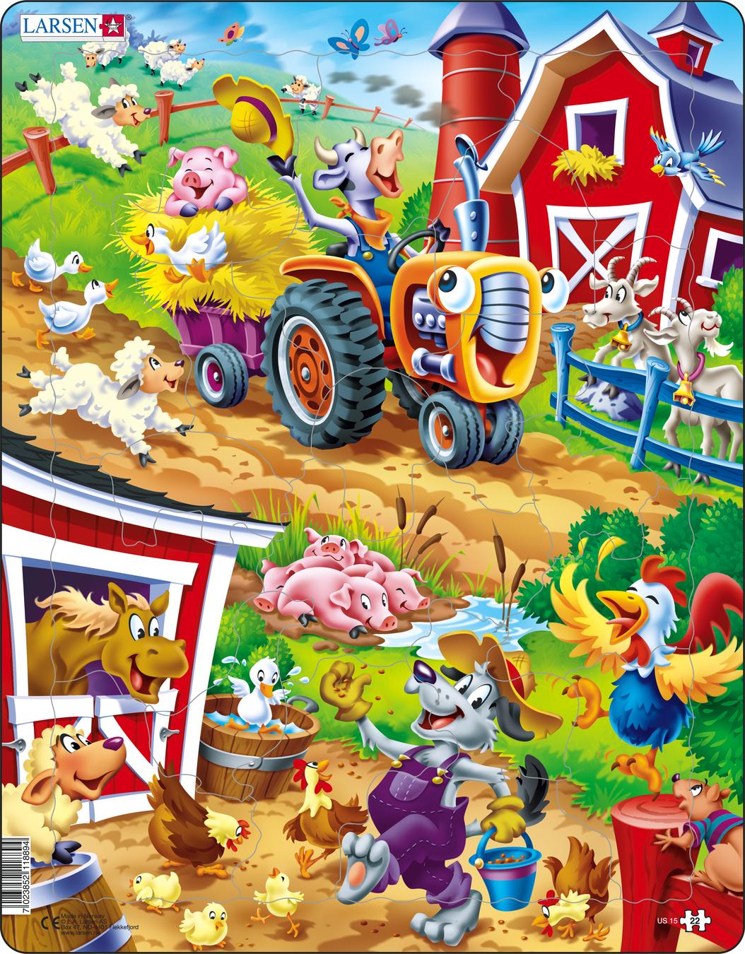 US15 - Happy Days for the Barnyard Animals :: Motif :: Puzzles ...