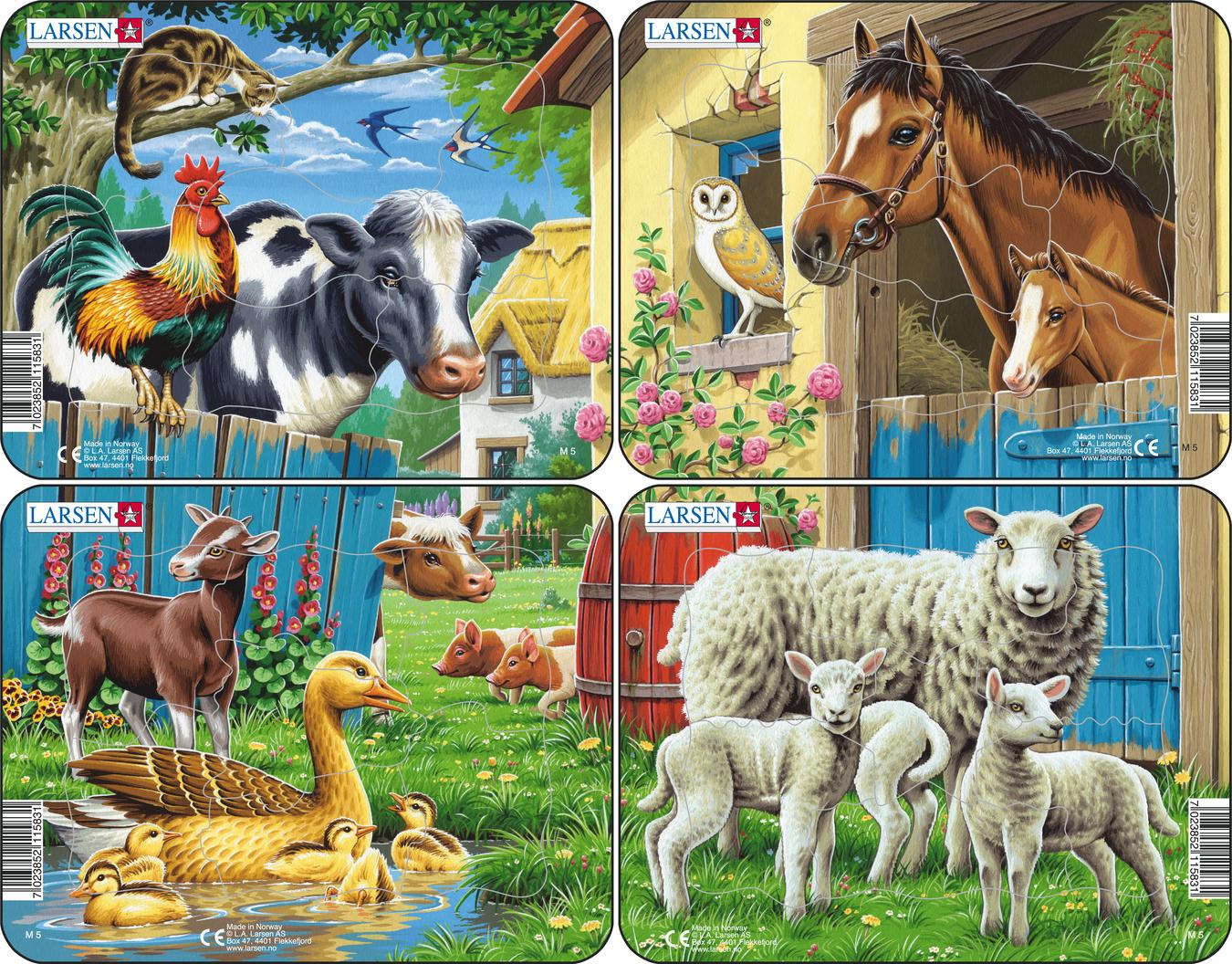 M5 - Farm Animals :: Animals :: Puzzles :: Larsen Puzzles