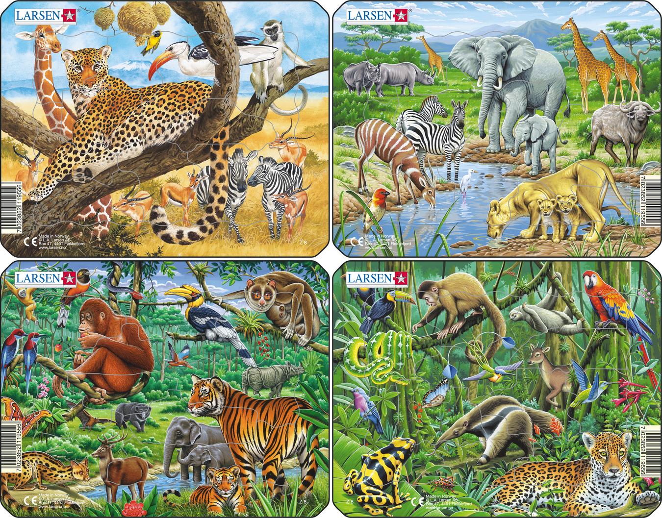 Z8 - Exotic animals :: Animals :: Puzzles :: Larsen Puzzles